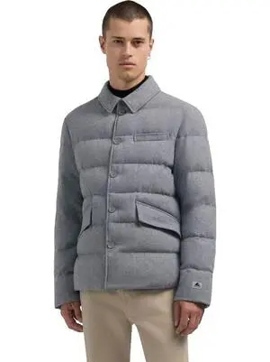 Pajar Quilted Wool Blend Jacket - Light Charcoal