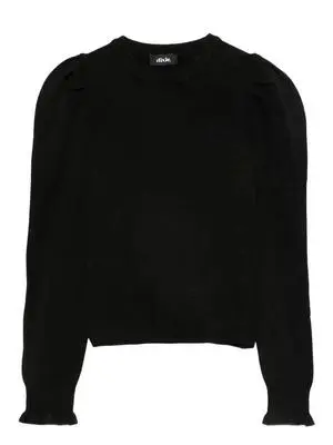 Dixie Puff-Sleeve Jumper Black