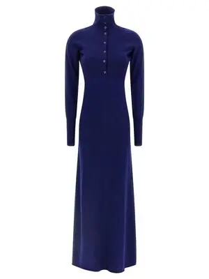 TOM FORD Long Sleeve Maxi Dress - Blue
