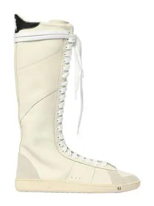 Patrizia Pepe Lace-Up Boots White
