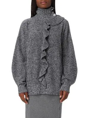 Liu Jo Ruffle Detailed Sweater Grey