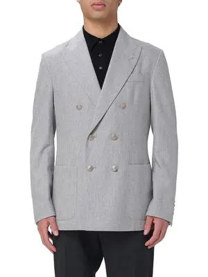 Eleventy Double-breasted Blazer - Grey
