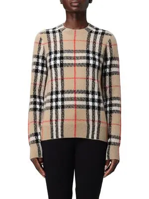 Burberry Check Sweater - Beige
