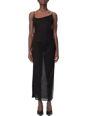 MUGLER Sleeveless Maxi Dress - Black