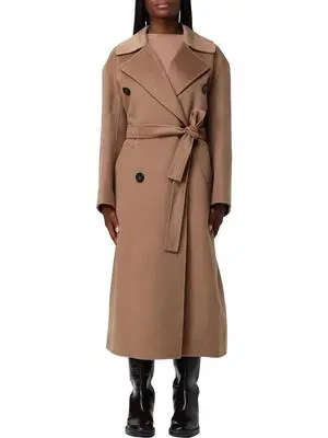 Max Mara S MAX MARA Double Breasted Coat Brown