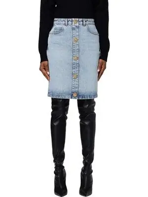 Balmain Denim Skirt - Blue