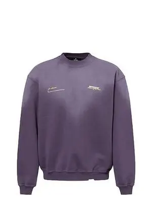 REPRESENT Relaxed-fit Cotton-jersey Sweatshirt - Plum