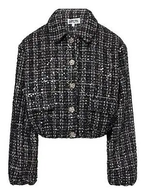 AMY LYNN Sequin-bouclé Woven Jacket - Black