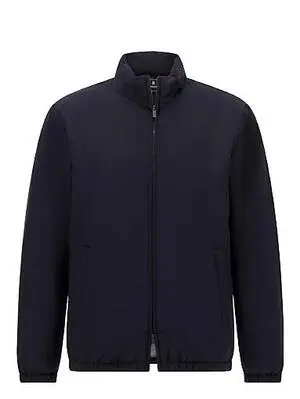 Boggi Milano Technical Stretch-nylon Bomber Jacket - Navy Blue