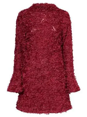 AMY LYNN Delphine Woven Mini Dress - Burgundy