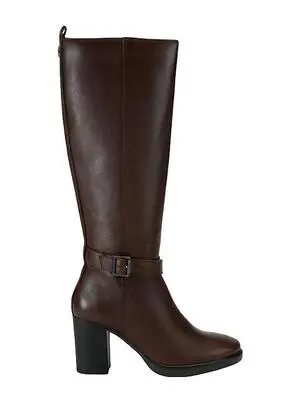Carvela Leather Heeled Knee-high Boots - Brown