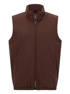 Boggi Milano Technical Nylon-blend Gilet - Brown
