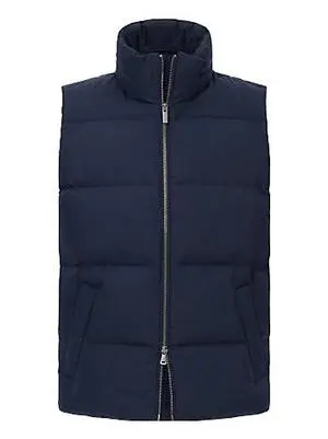 Boggi Milano Sleeveless Padded Gilet - Navy Blue