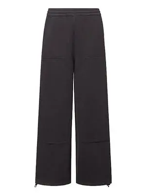 Carhartt Work In Progress Double Knee Wide-leg Cotton-blend Jogging Bottoms - Black