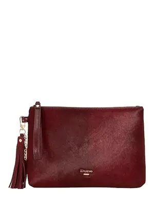 DUNE Leather Pouch - Burgundy Leather