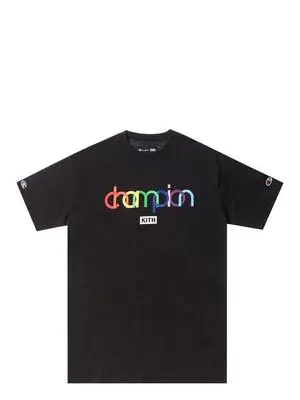 Kith X Champion Double Logo Tee - Black