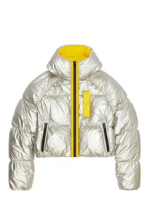 Givenchy Laminated Hooded Puffer - Yellow