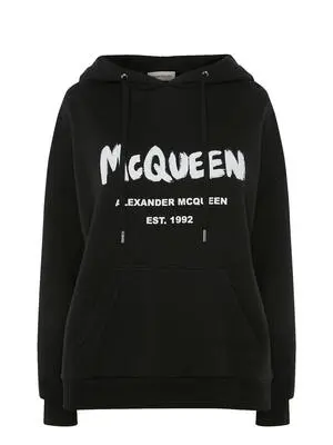 Alexander McQueen Graffiti Sweatshirt - Black
