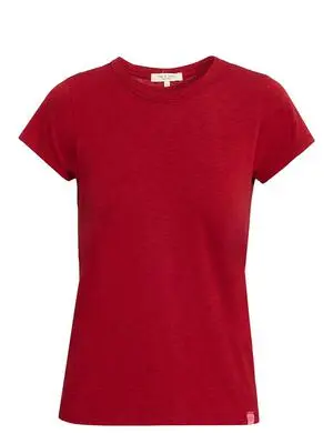 Rag & Bone Slub Knit Tee - Ruby