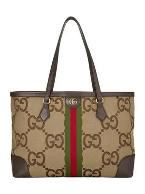 Gucci Original Jumbo Gg Ophidia Tote - Brown