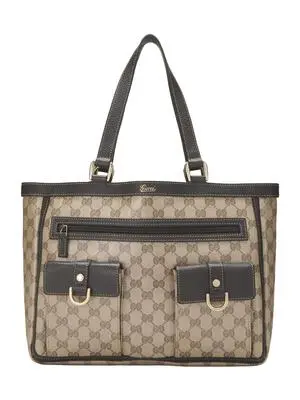Gucci Original Gg Crystal Abbey Tote - Brown