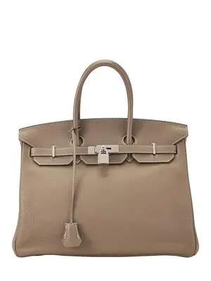 HERMÈS Hermès Gris Tourterelle Togo Birkin 35