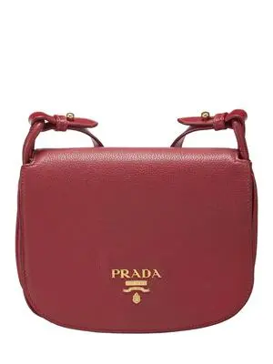 PRADA Vitello Daino Flap Crossbody Bag