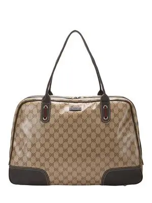 GUCCI GG Crystal Canvas Boston