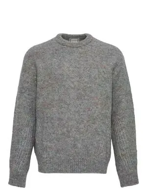 WOOYOUNGMI Mélange-effect Knitted Sweater - Grey