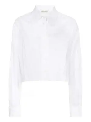 Ermanno Scervino Embroidered-logo Cotton Shirt - White
