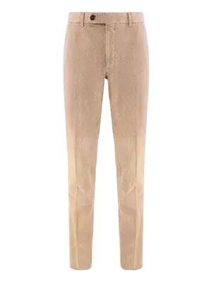 SLOWEAR Corduroy Trousers With Side Pockets - Neutrals