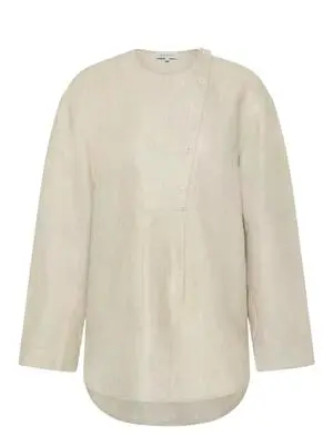 LEE MATHEWS Buttoned Blouse - Neutrals