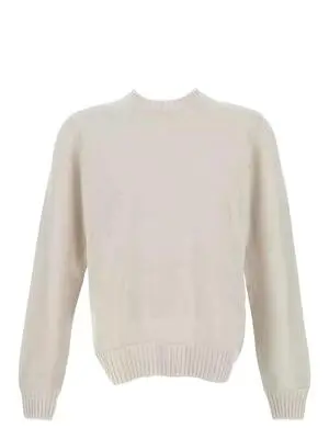 GRAN SASSO Ribbed Long-sleeve Cashmere Sweater - Neutrals