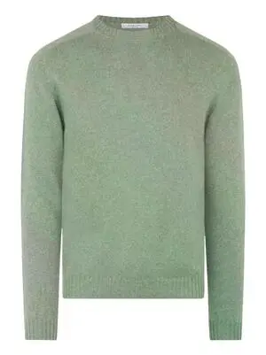 Boglioli Round-neck Long-sleeve Sweater - Green