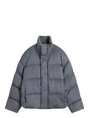 ENTIRE STUDIOS Funnel Neck Quilted Jacket - Grey