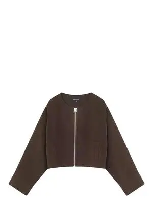 MEOTINE Karla Cropped Jacket - Brown