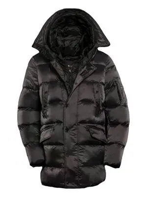 MOORER Hooded Padded Coat - Grey