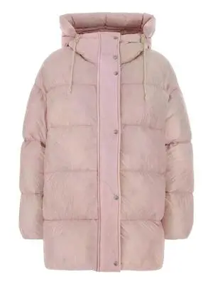 JIL SANDER Hooded Puffer Coat - Pink