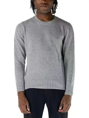 DOPPIAA Crew-neck Long Sleeve Sweater - Grey