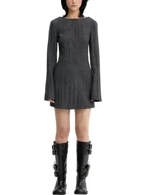 Our Legacy Long-sleeve Mini Dress - Grey