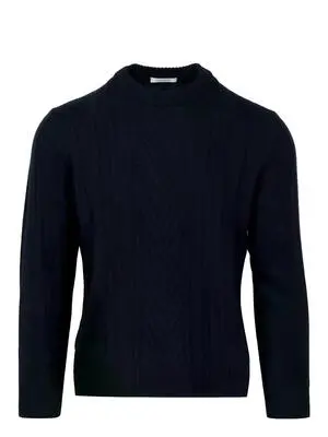PAOLO PECORA Cable-knit Sweater - Blue