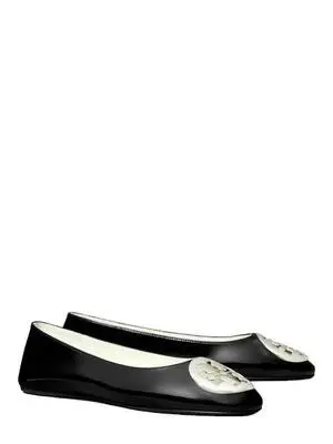 Tory Burch Reva Ballerina Flat Perfect Black/silver