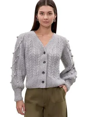 Rebecca Taylor Petra Cardigan Light Grey