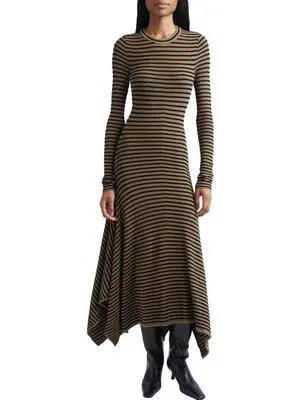 PROENZA SCHOULER Didi Stripe Long Sleeve Dress