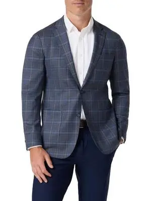 MIZZEN+MAIN Lavelle Trim Fit Plaid Sport Coat