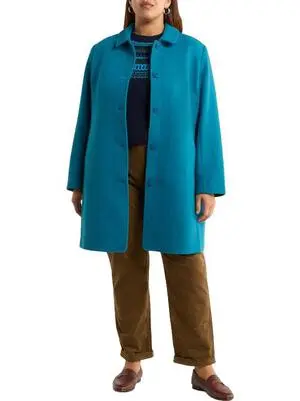 SEASALT CORNWALL Longline Coat - Teal