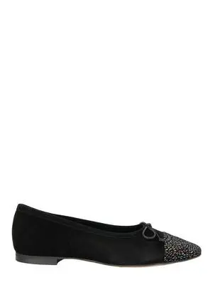 MENINA STEP Amelie Leather Ballet Flat - Black Speckle