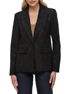 Bagatelle Faux Suede Blazer - Black