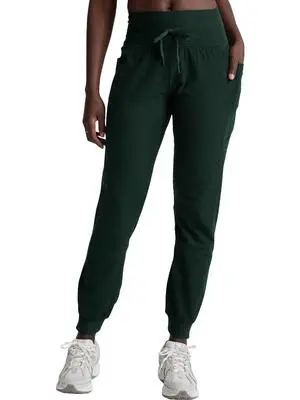 Beyond Yoga Go Pocket Space Dye Joggers - Dark Spruce Green Heather