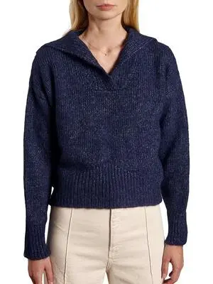 OYUN Sailor Collar Weekend Sweater - Navy